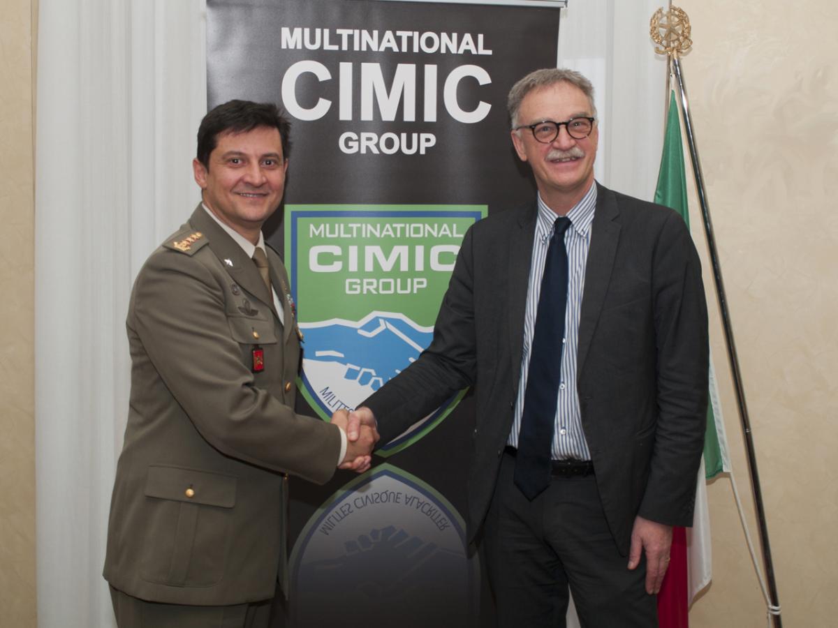 Firma di convenzione con il Multinational CIMIC Group | Università ...